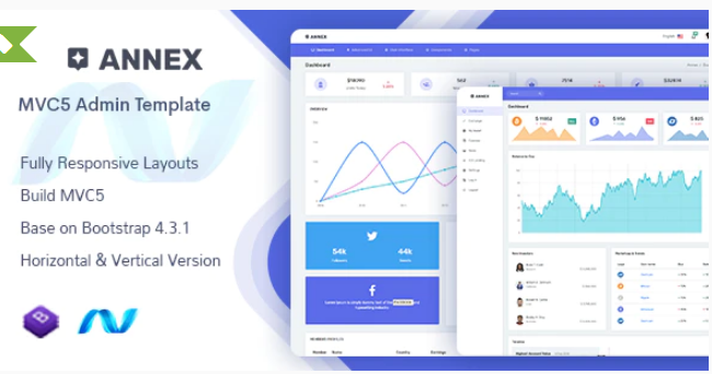 Annex - MVC5 Admin Dashboard Template | Download